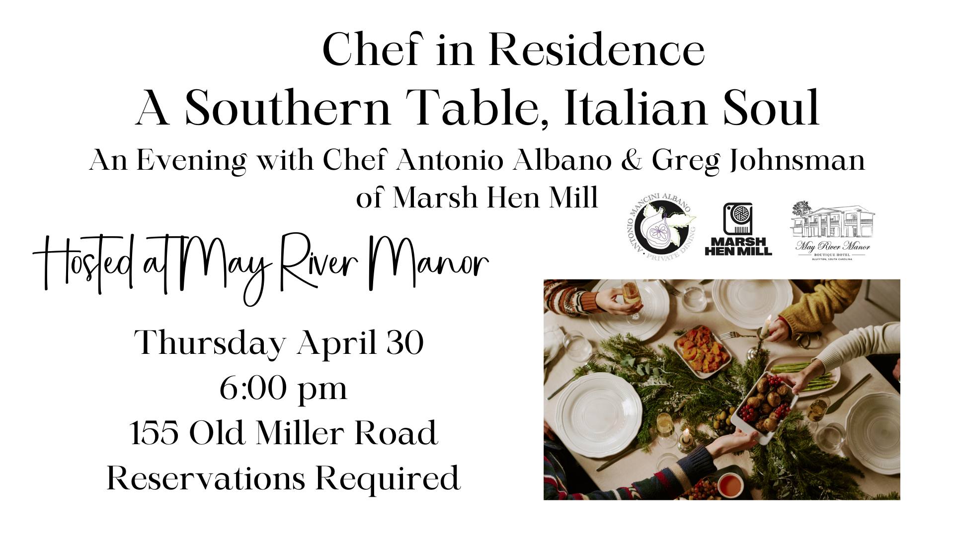 A Southern Table, Italian Soul with Chef Antonio Albano and Greg ...